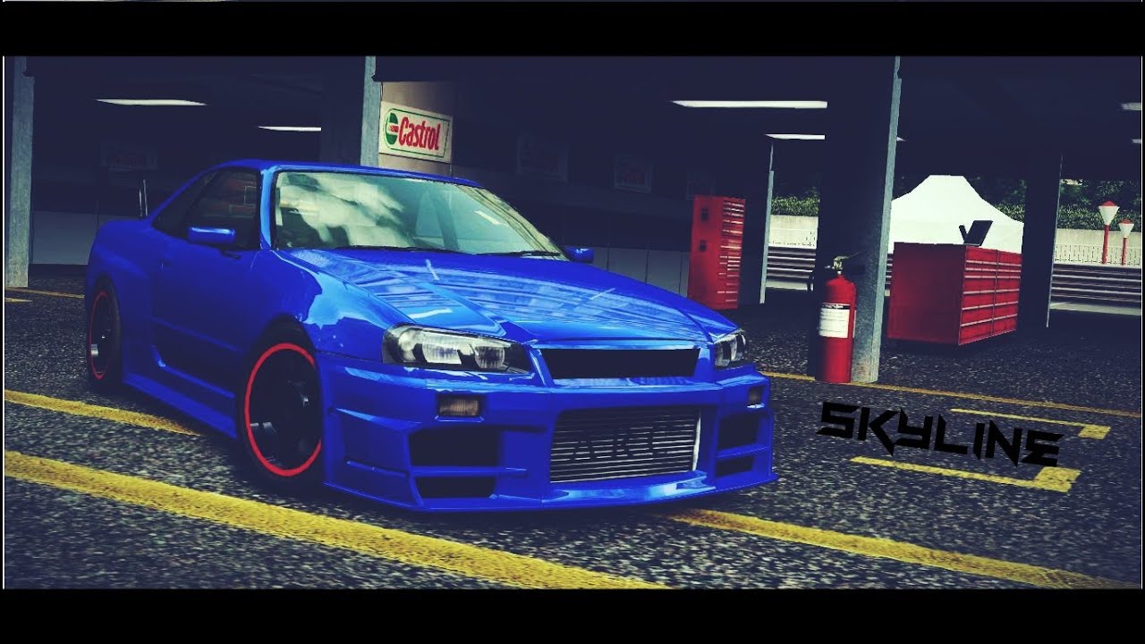 LFS - Skyline R34 Drift Montage - YouTube