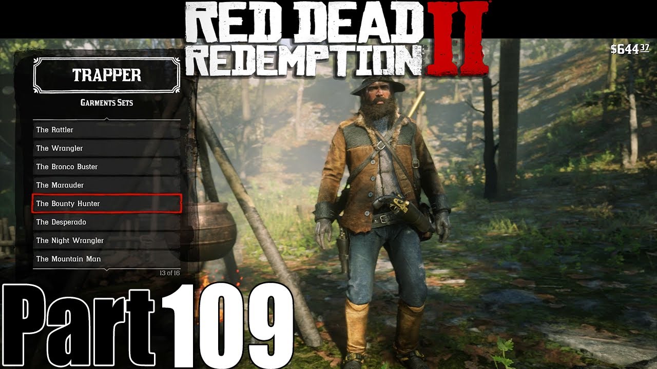 Red Dead Redemption 2 Part 109 - How To Craft The Bounty Hunter Outfit ...