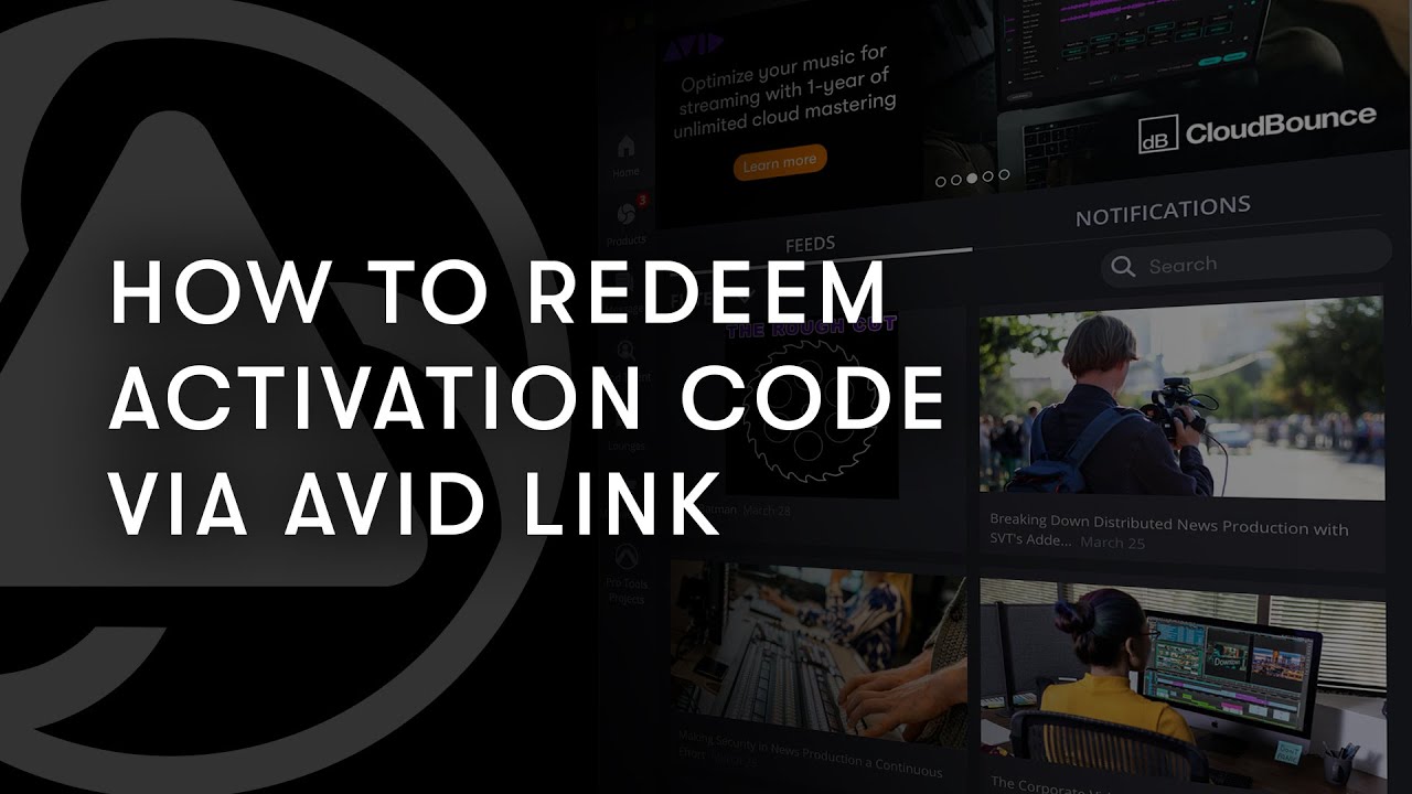 How to Redeem an Activation Code via Avid Link - YouTube