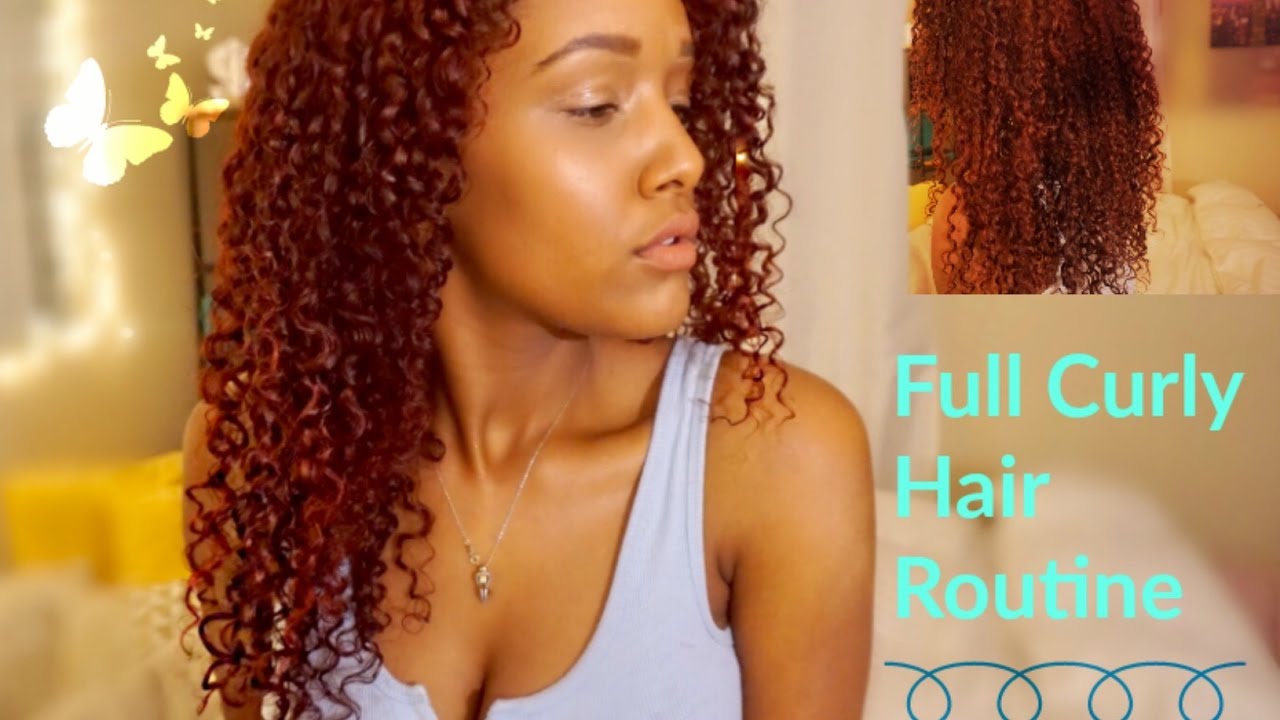 My Updated Full Curl Hair Routine - YouTube