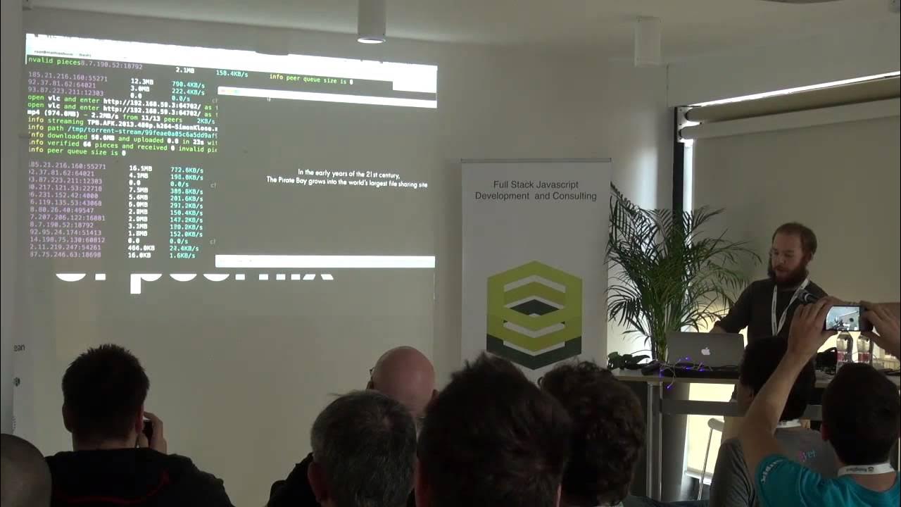 NodeConf One-Shot: Mathias Buus - BitTorrent, p2p with Node.js - YouTube