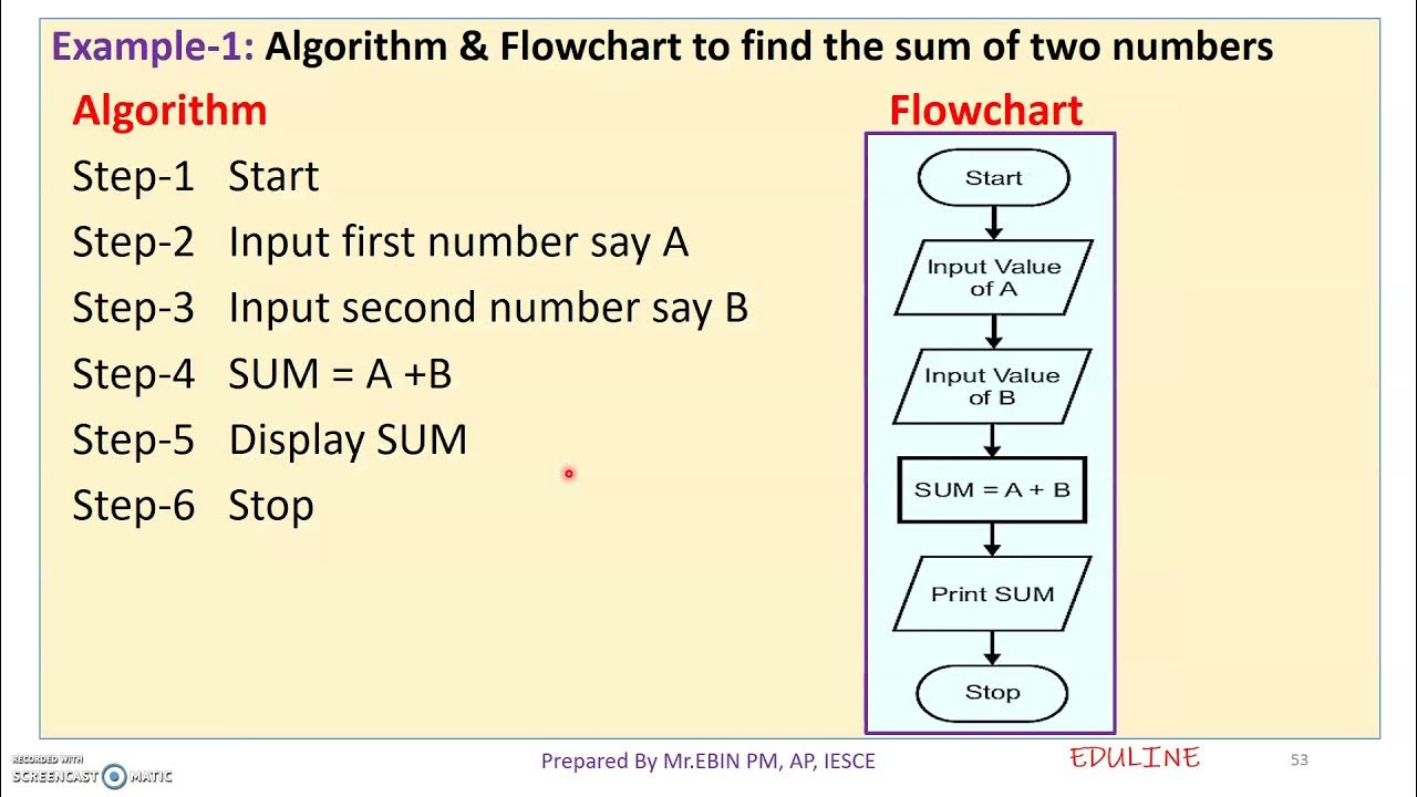 MODULE 1 - TOPIC 8 - ALGORITHM & FLOWCHART - YouTube
