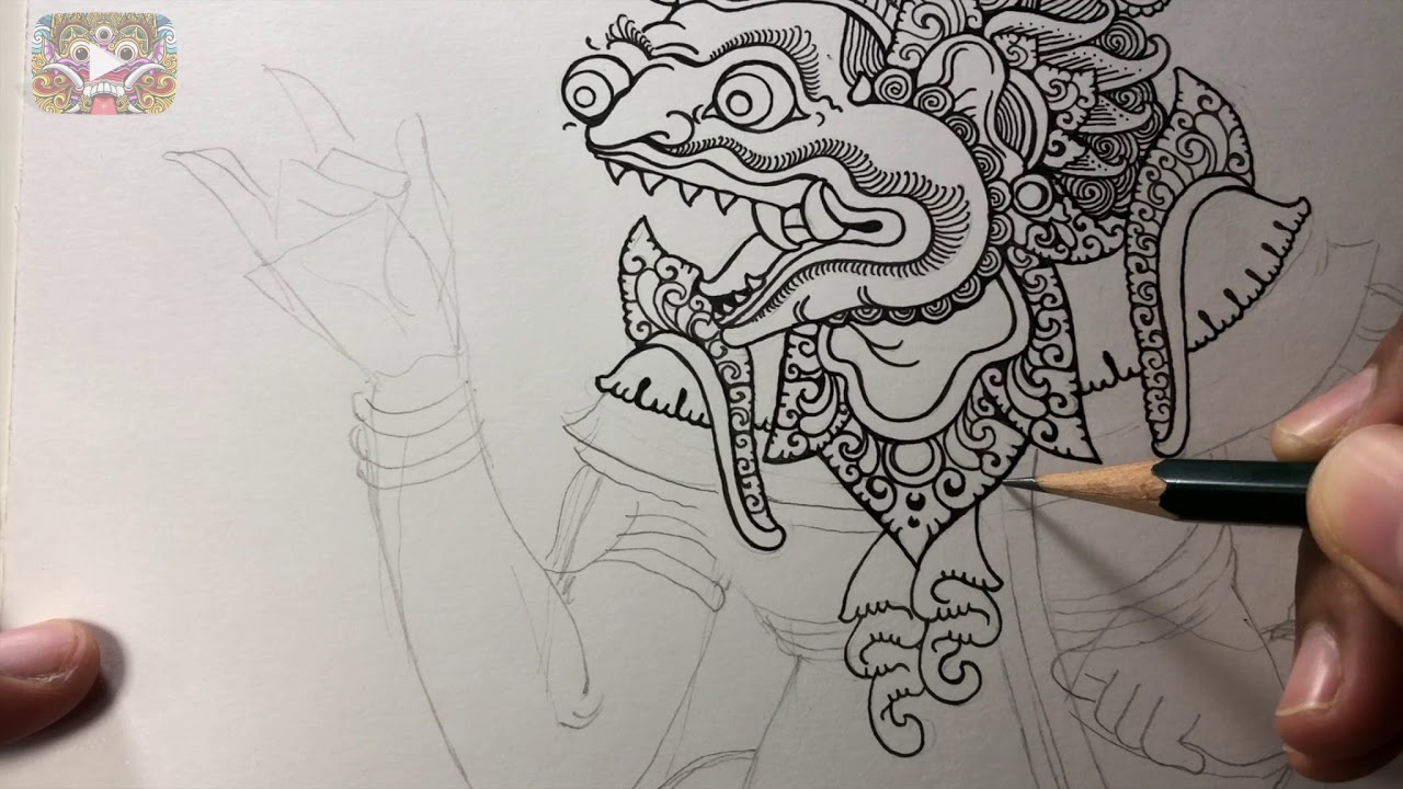 Menggambar Karakter Wayang Raksasa Tradisi Bali [PART 2] - YouTube