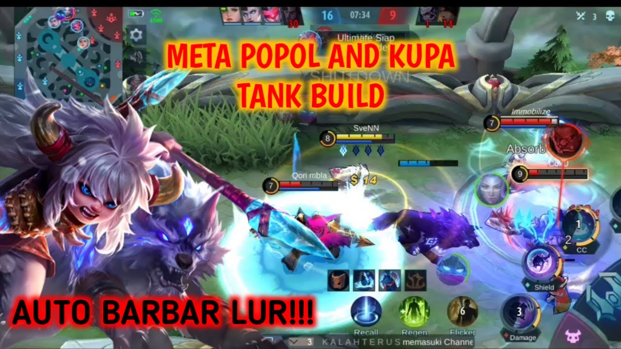 POPOL AND KUPA BEST BUILD & TANK EMBLEM | MOBILE LEGENDS: BANG BANG ...