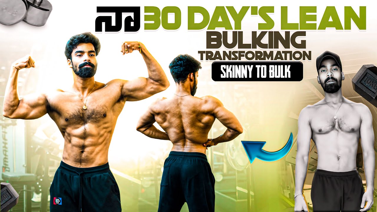 Na 30 Days Lean Bulking Transformation Skinny to Bulk #telugufitness ...