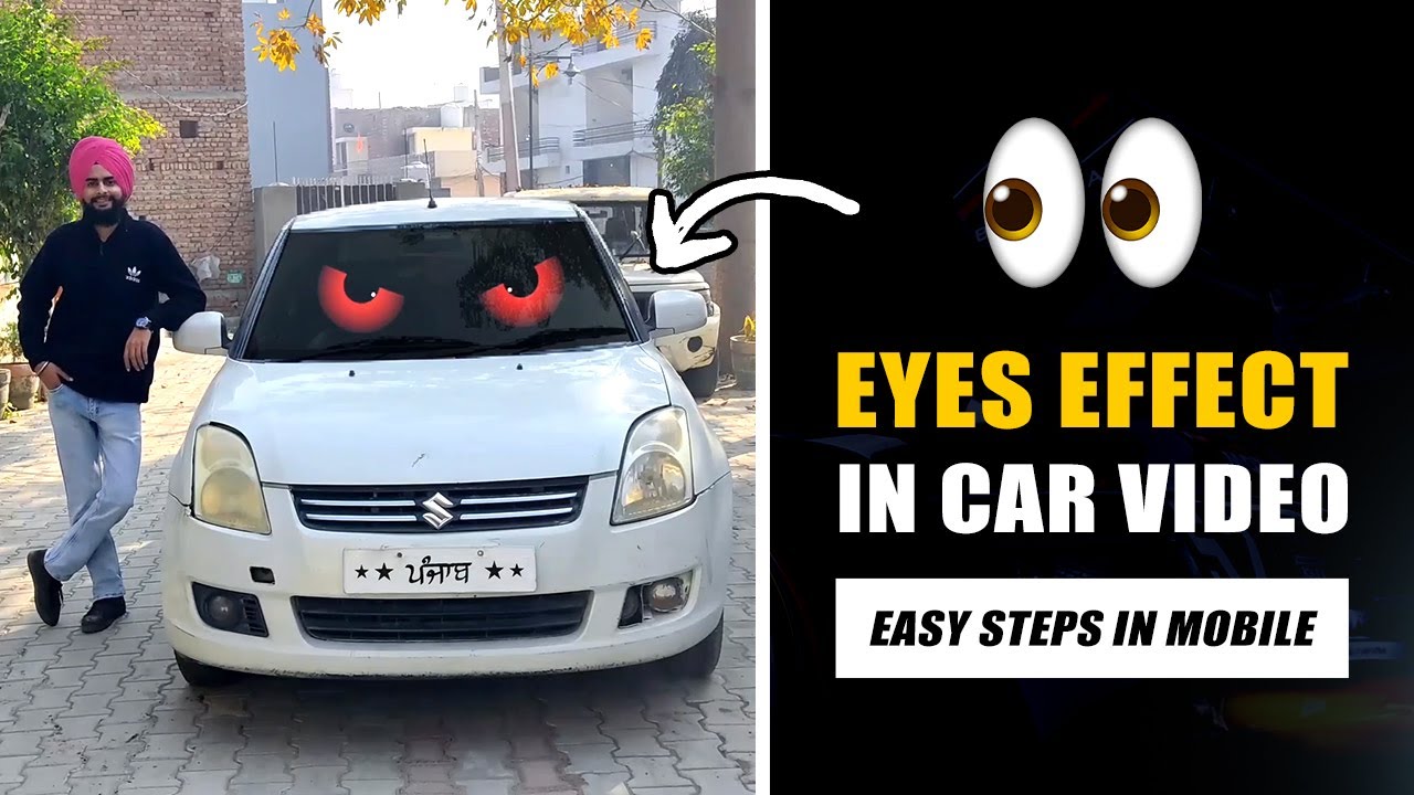 Eyes Effect in Car Mirror | Car Eye Video Editing | Video Edit in ...