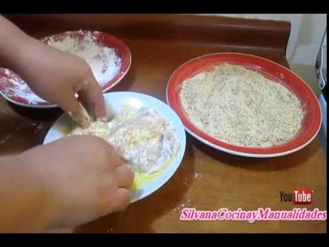 PECHUGAS APANADAS AL HORNO - Silvana Cocina - YouTube
