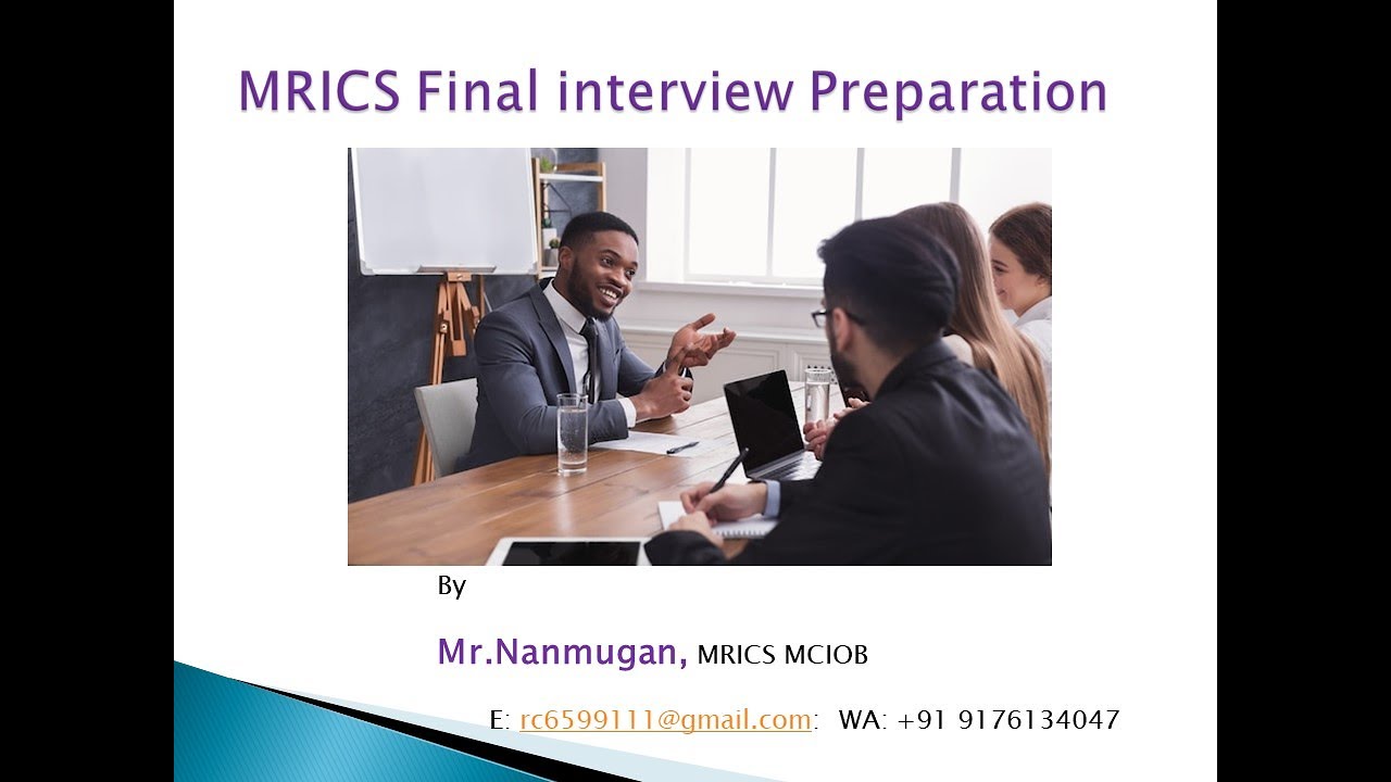 RICS Final Interview Preparation Tips | Nanmugan MRICS MCIOB | how to ...