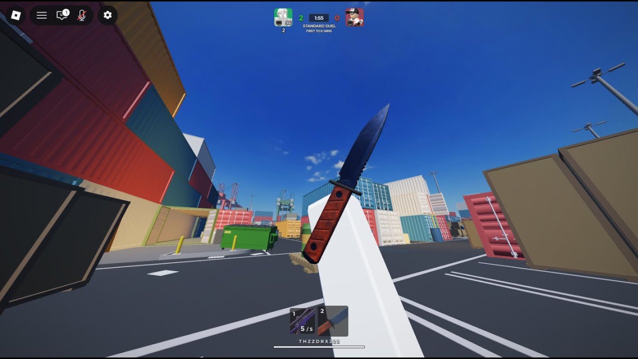 I GOT THE NEW KNIFE SKIN IN SNIPER DUELS!! - YouTube