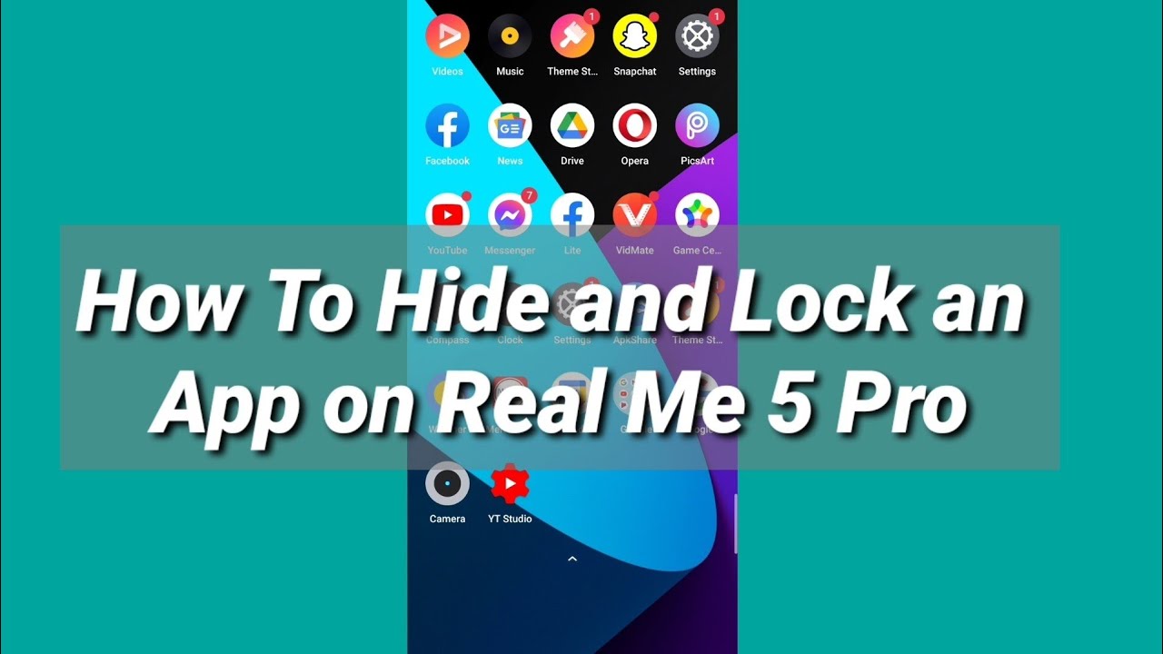 HOW TO HIDE & LOCK AN APP ON REAL ME 5 PRO #realme #realme5pro - YouTube