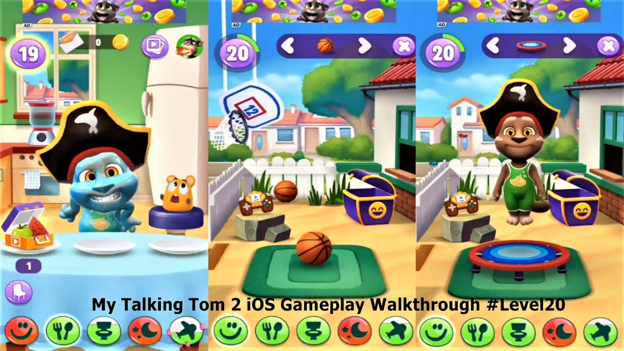My Talking Tom 2 iOS Gameplay Walkthrough #Level20 - YouTube