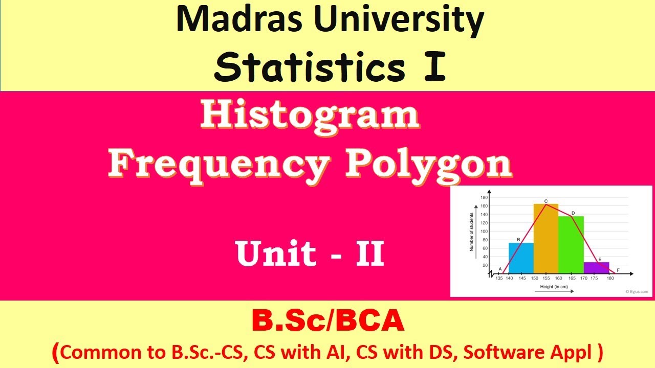 How To Draw Histogram and Frequency Polygon | Statistics 1 | Madras ...