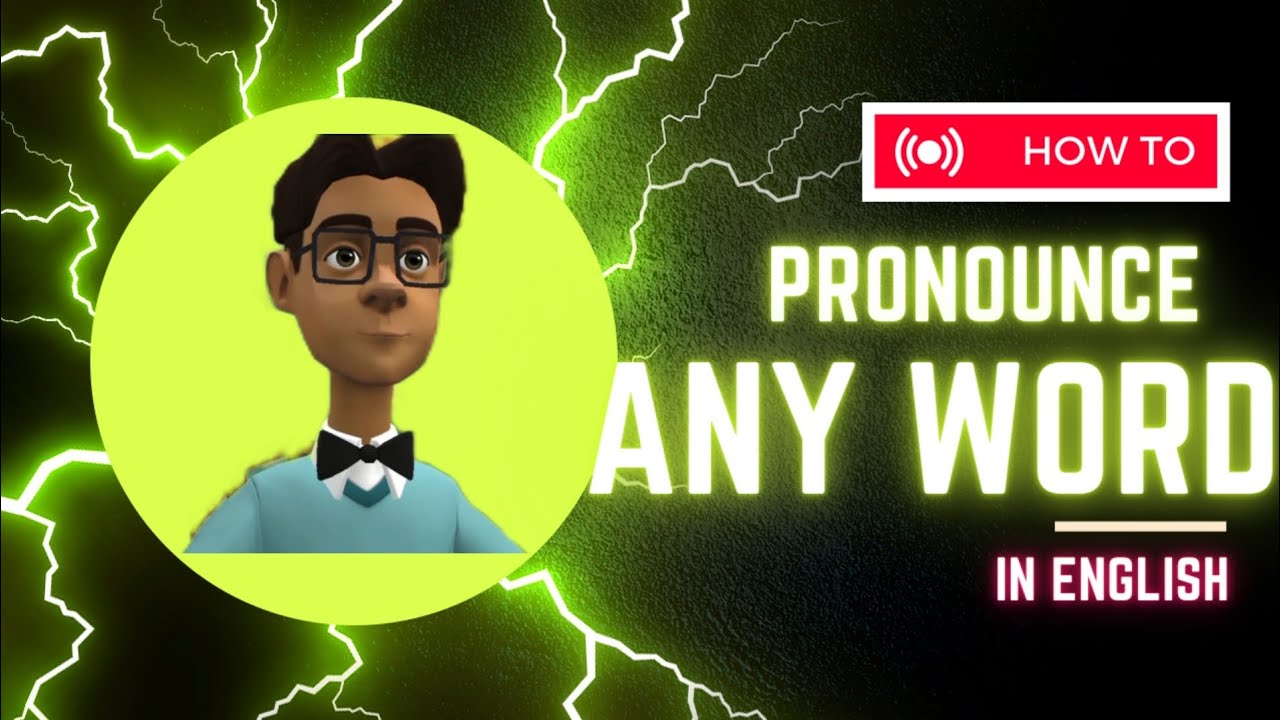 How can we pronounce any word English? - YouTube