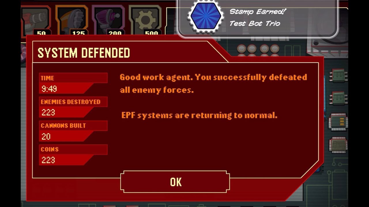 Club Penguin Online: Test Bot Trio Stamp (System Defender) - YouTube