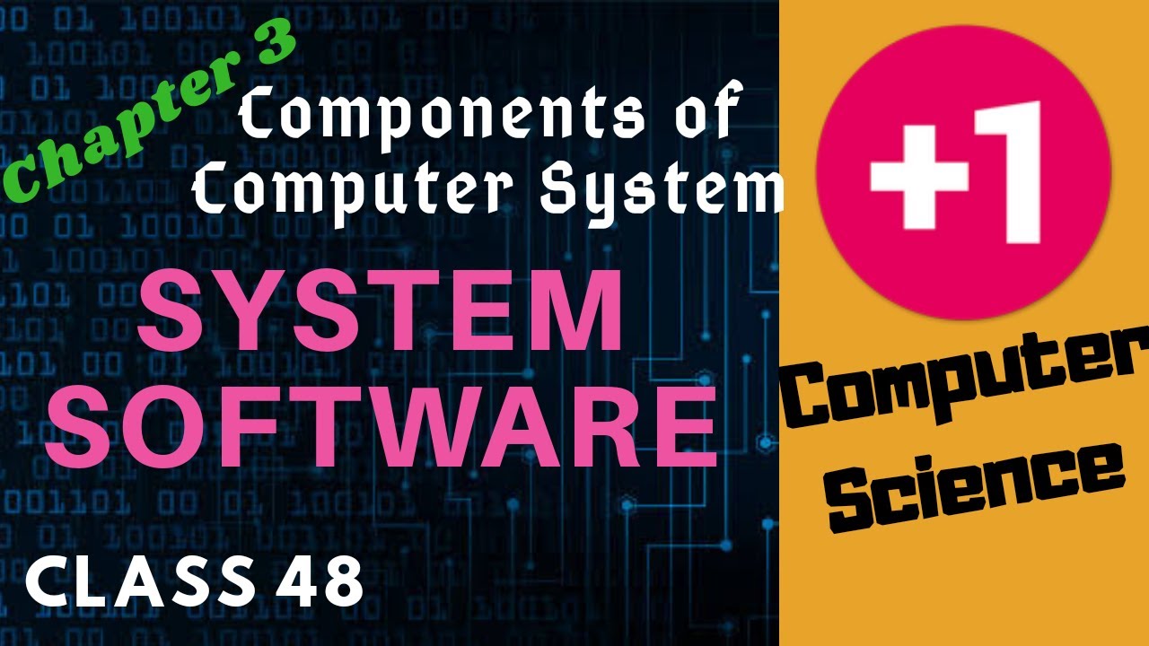 SYSTEM SOFTWARE |Software |Chapter 3|Components of Computer System ...
