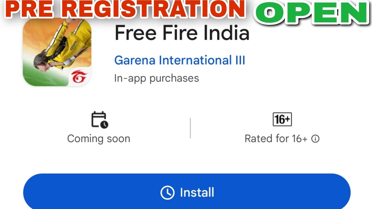 Finally Free Fire Back In India 😍 Pre Registration Start 😱 Free Fire ...