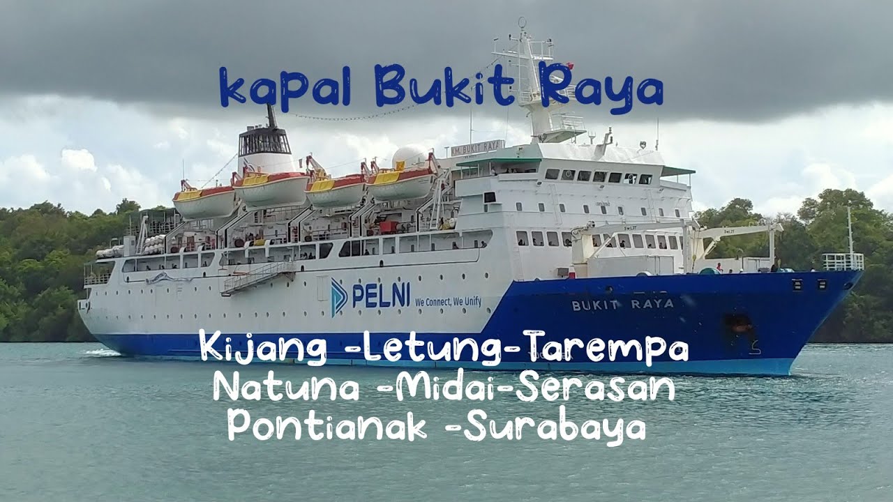 detik-detik kapal Bukit Raya berangkat dari Pelabuhan Kijang menuju ...