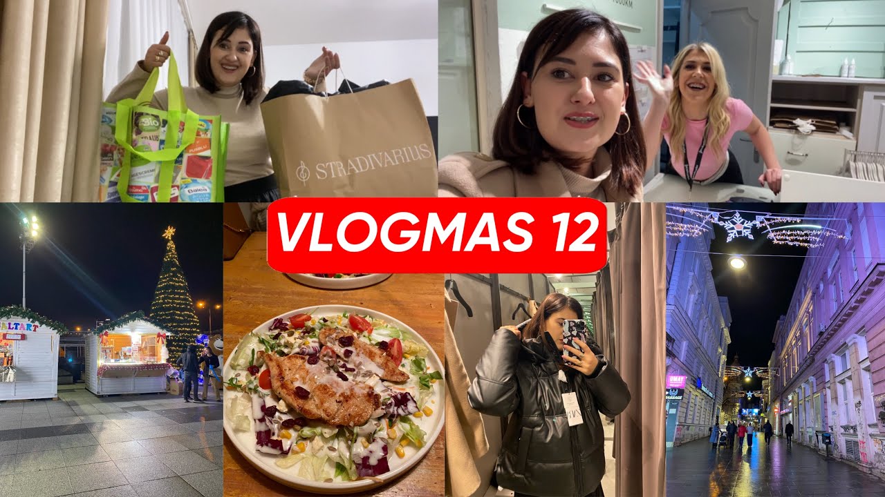 VLOGMAS 12 - izlazak i shopping sa drugaricom | kupila jaknu , u DM-u ...