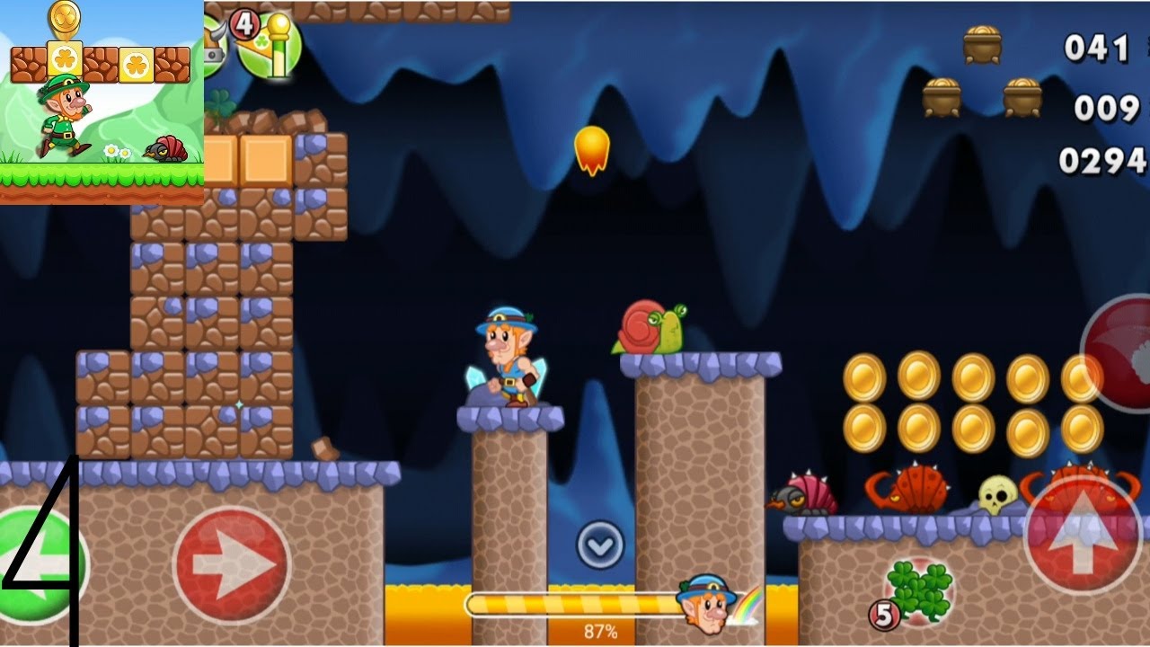 Lep's World 🍀 Gameplay Walkthrough Part 4 World 1= Levels 1-8 (Android ...