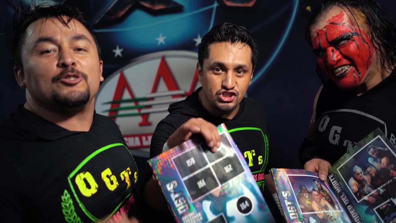 LOS O.G.T.'S EN EL LANZAMIENTO DEL ÁLBUM DE LUCHA LIBRE AAA - YouTube
