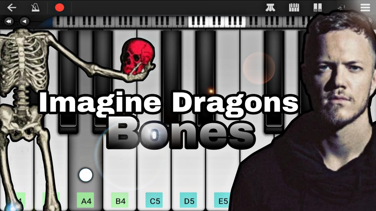 Imagine Dragons - Bones (PERFECT PIANO) EASY Piano Tutorial - YouTube