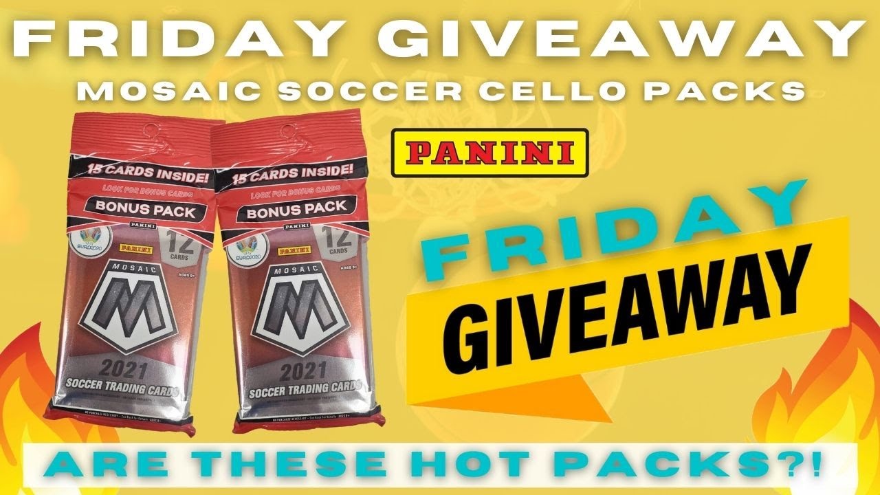 Friday Giveaway!! Opening 4 Mosaic Soccer Cello Packs Are These Hot ...