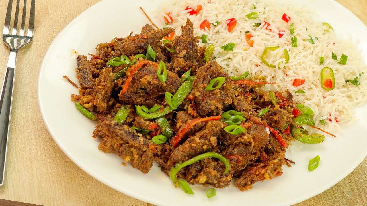 Beef Chilli Dry By SooperChef - YouTube