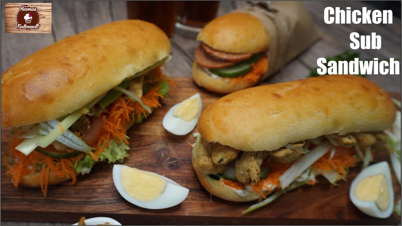 Easy Chicken Sub Sandwich Recipe | Homemade Chicken Sandwich Recipe ...