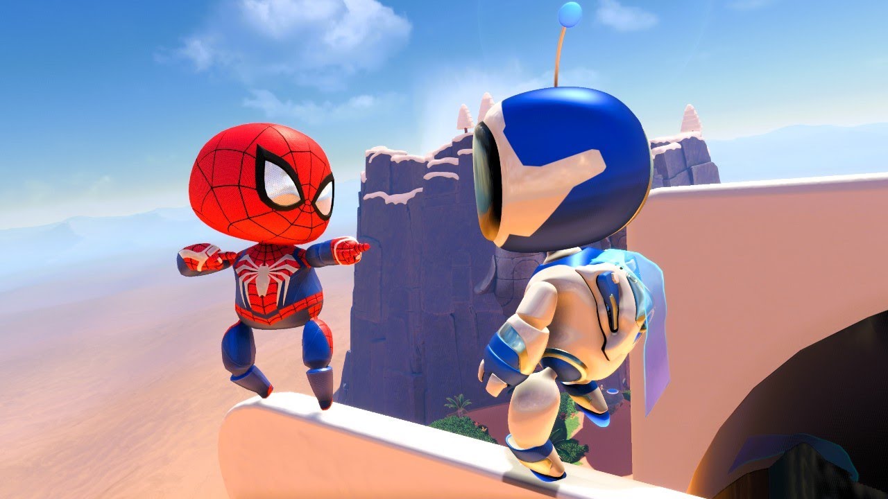 Meeting Spider-Man in Astro Bot - YouTube