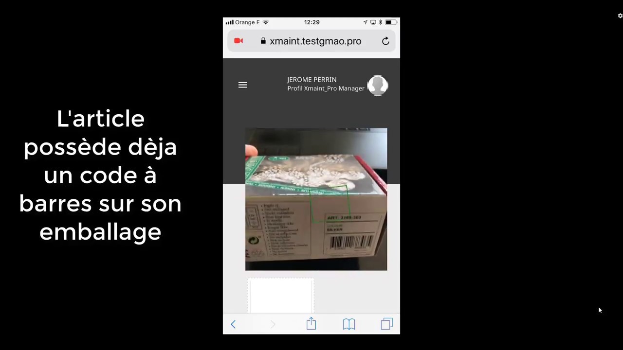 XMAINTMOBILE Video rapide Codes à Barres 3 mn - YouTube