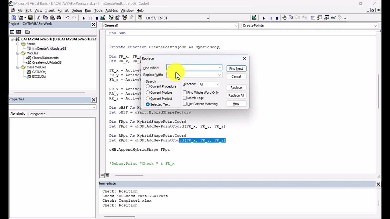 CATIA V5 VBA - Create Points Position In GS [Easy code] - YouTube