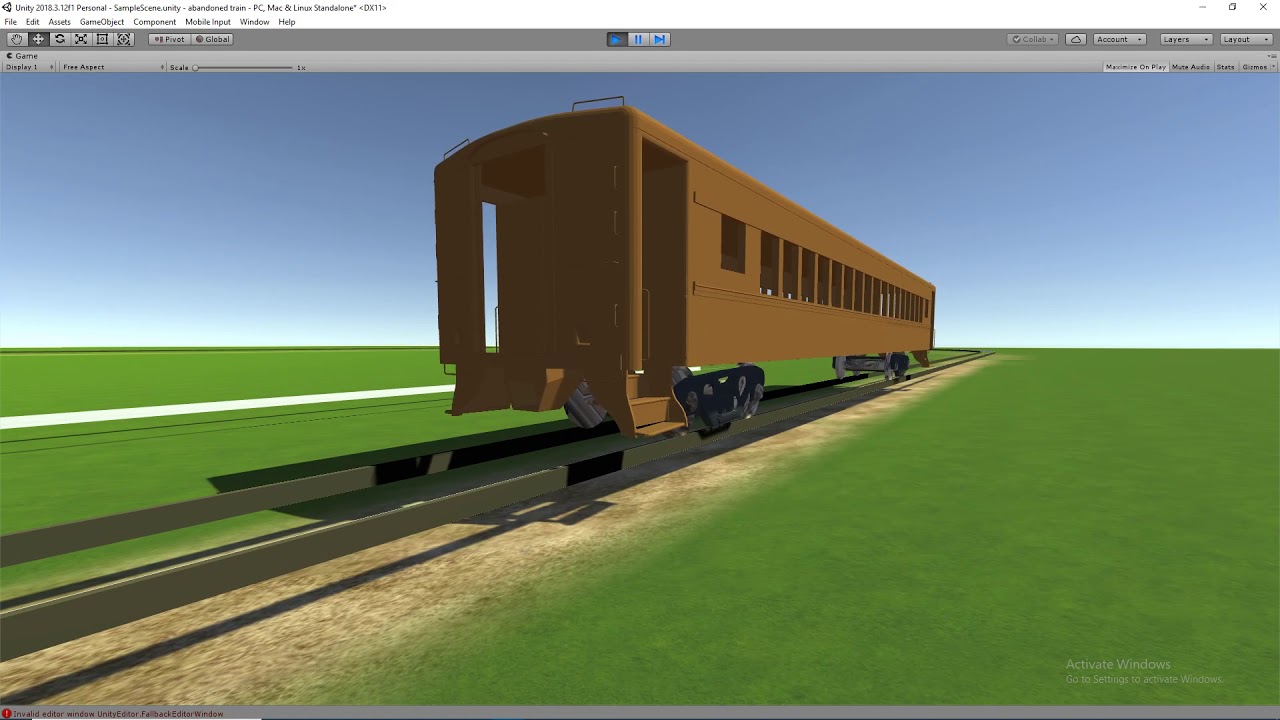 Unity Engine Train Physics with derailment - YouTube