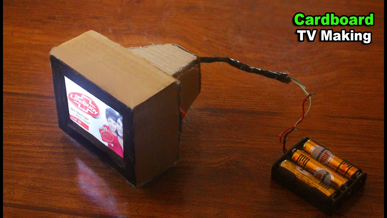 How To Make LED TV At Home Using Cardboard Making Cardboard TV TV How To Make LED TV At Home Using Cardboard Making Cardboard TV TV