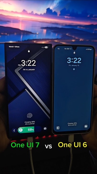 Samsung Charging Animation and Sound on One UI 7 vs One UI 6 😯#oneui7 #oneui6 #samsumggalaxy ...