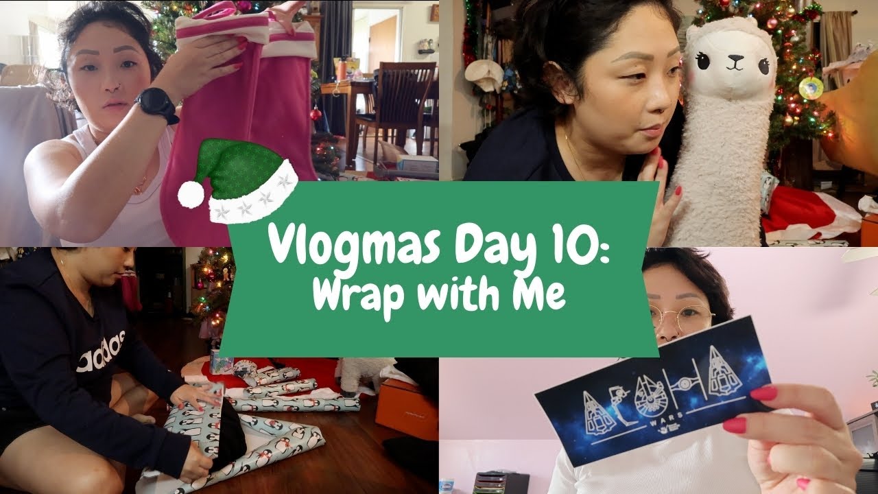 Vlogmas Day 10 // Wrap With Me // What I Got People For Christmas - YouTube