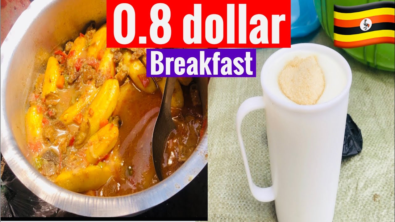 A cheap but heavy breakfast in the Pearl of Africa, katogo and porridge ...