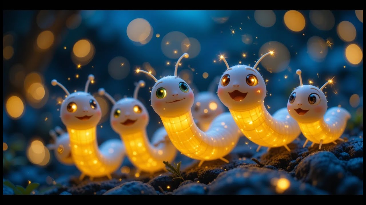 Tiny Glow Worms Light the Skies Rhyme Song | Popular Nursery Rhyme ...