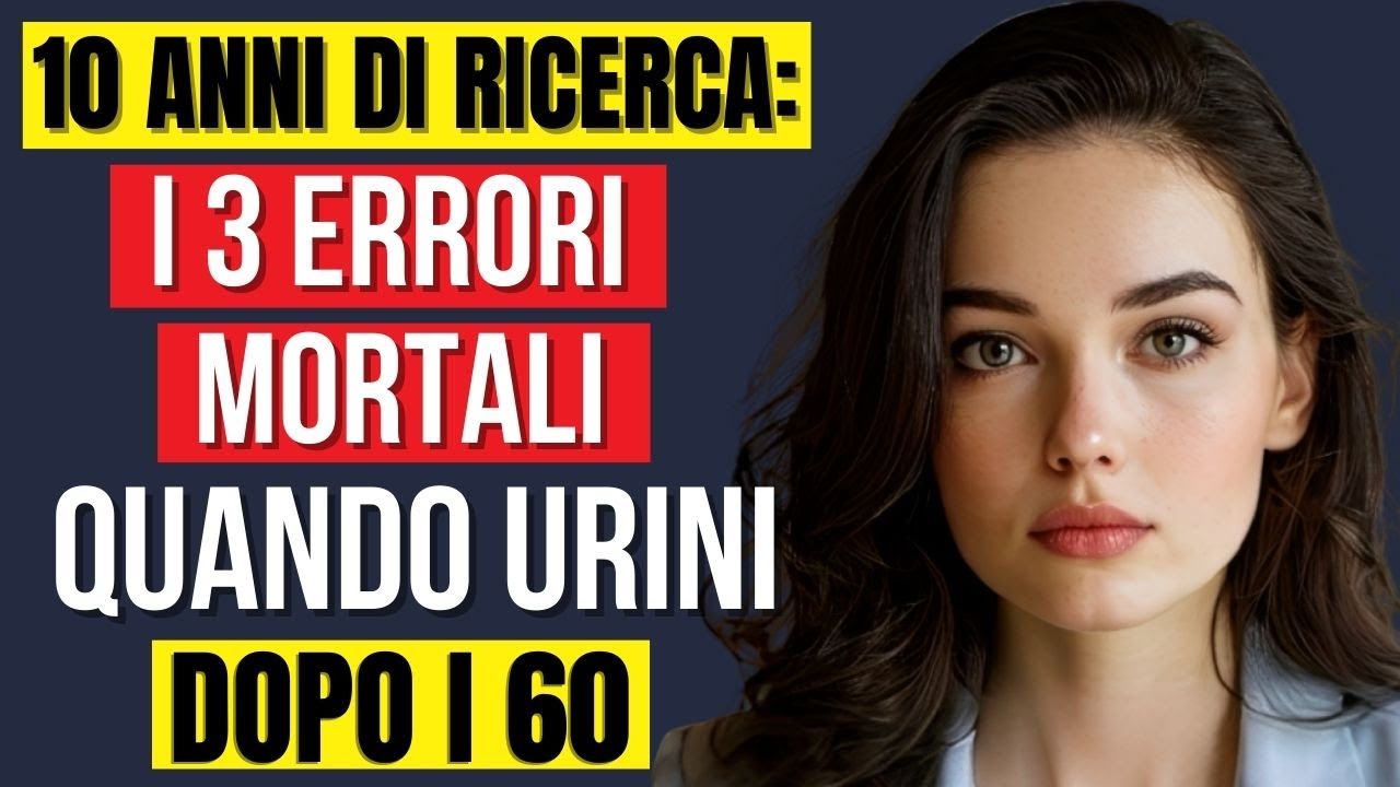 Urologa AVVERTE! Se Urini Così Dopo i 60 Anni, FERMATI Immediatamente ...