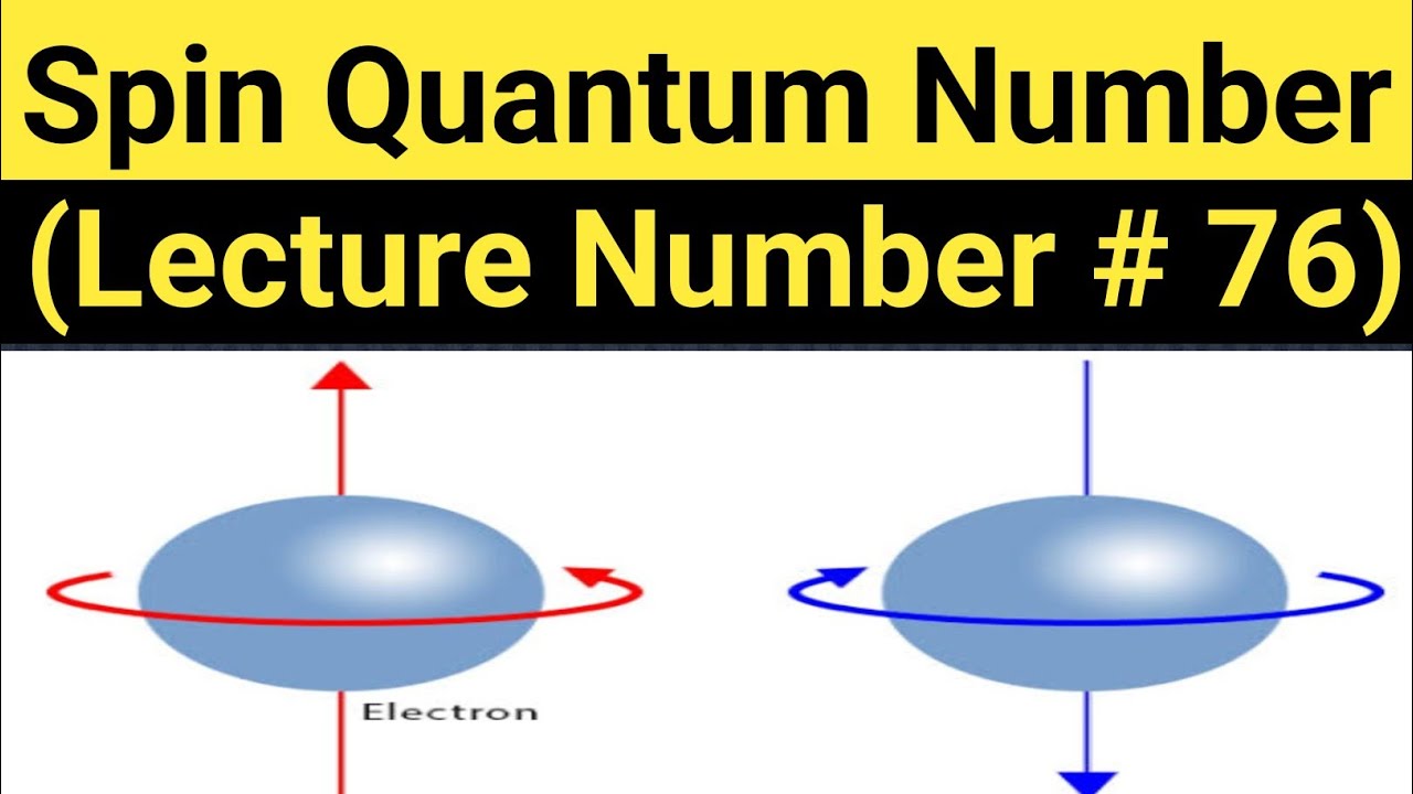 Spin Quantum Number|Quantum numbers|Class 11|Lecture # 76| - YouTube