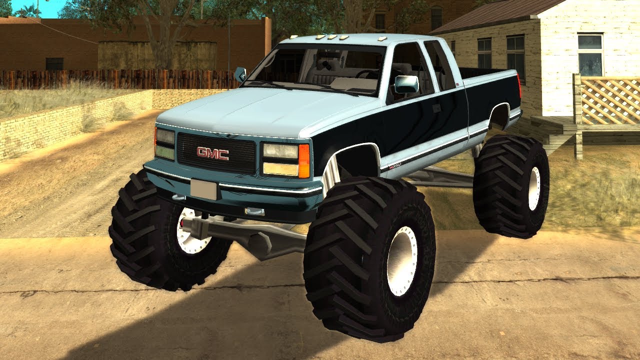 GTA San Andreas [PC] - 1992 GMC Sierra Monster Truck Mod - YouTube