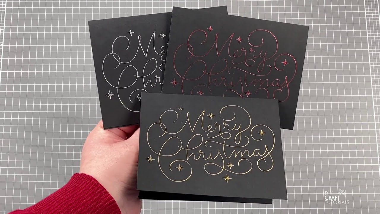 CHRISTMAS CARD WITH CRICUT FOIL TRANSFER KIT DIY Craft Tutorials CHRISTMAS CARD WITH CRICUT FOIL TRANSFER KIT DIY Craft Tutorials