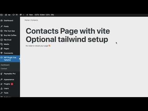 WordPress Plugin boilerplate with Vue, Tailwind setup (Vite build) - YouTube