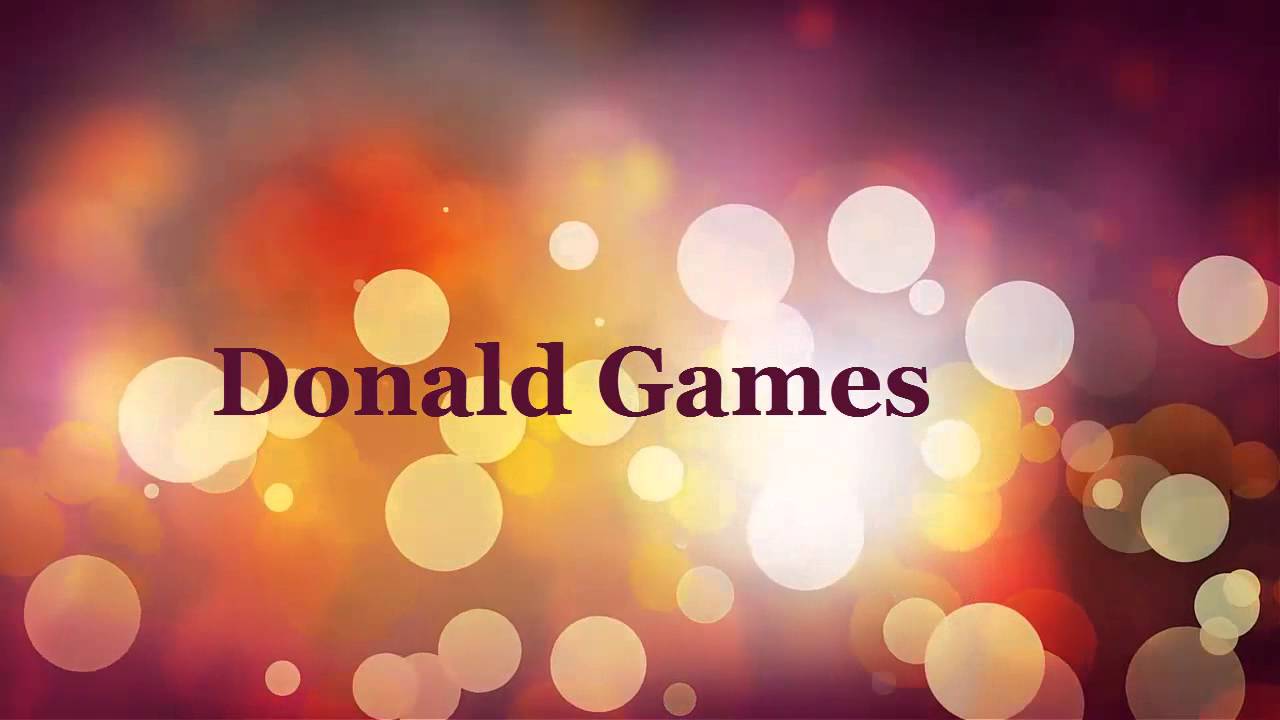Intro Donald Games - YouTube