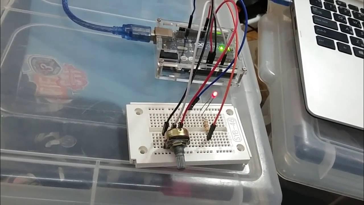 adjustable led flasher using arduino - YouTube