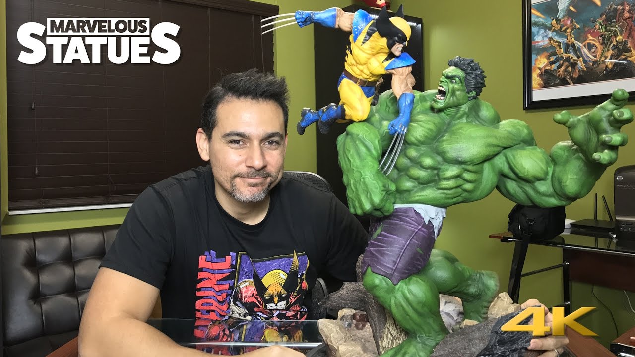 Hulk VS Wolverine Maquette Sideshow REVIEW - YouTube