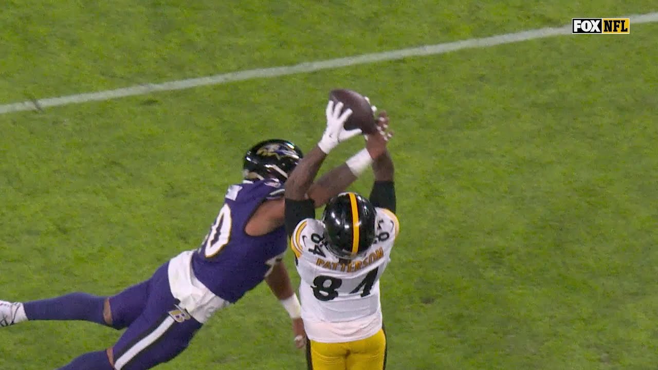 Patterson's HUGE high-point catch caps Russ' 12-yard TD loft - YouTube