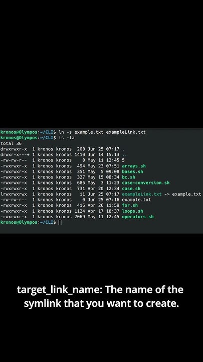 💻 How to create a new symlink in Linux 💻 #linux #shell #cli #konsole #ubuntu #fedora #opensuse ...