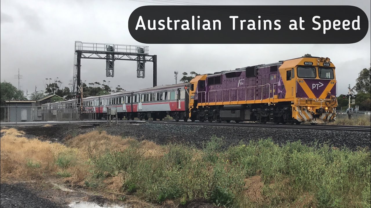 Australian Trains at Speed Compilation - YouTube