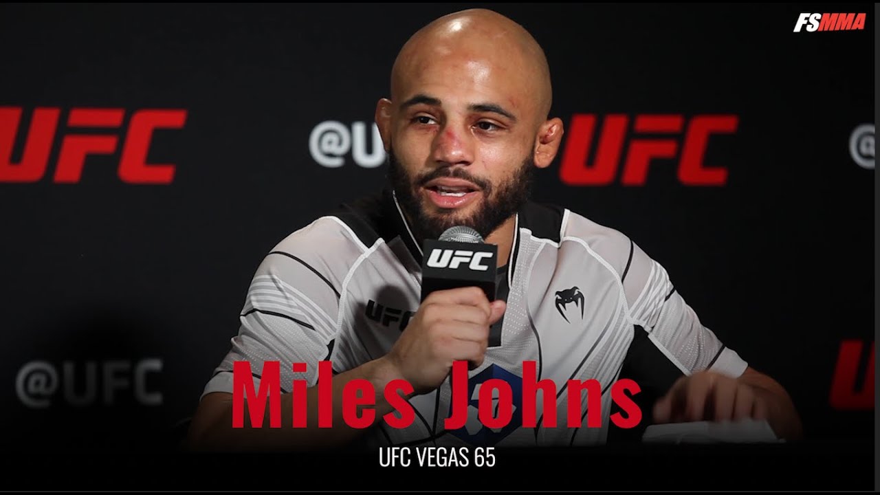 Miles Johns UFC Vegas 65 post-fight interview - YouTube