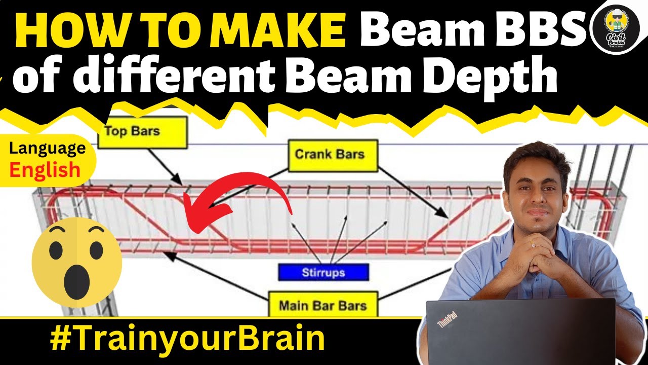 How to Make Beam BBS of Different Beam Depth II BBS of BEAM II types of ...